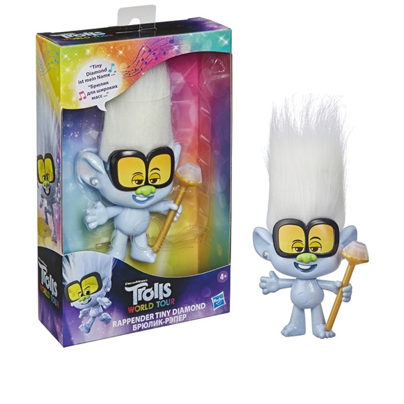 Trolls | Toys | Dreamworks Trolls World Tour Rappin Tiny Diamond Doll ...